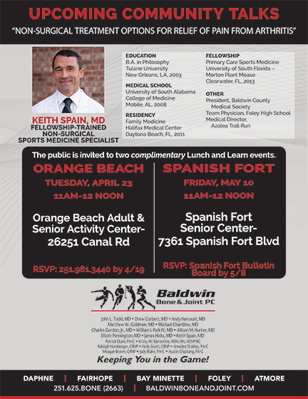 Upcoming Lunch and Learn Talks with Sports Medicine Specialist Dr ...